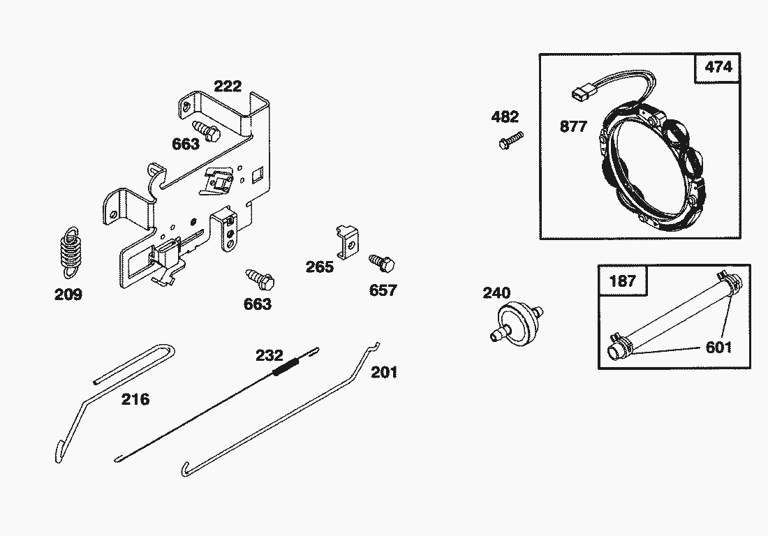 Ersatzteillisten für Toro Roth / TORO Motor B&S (Modell 286707-0452-01 ...