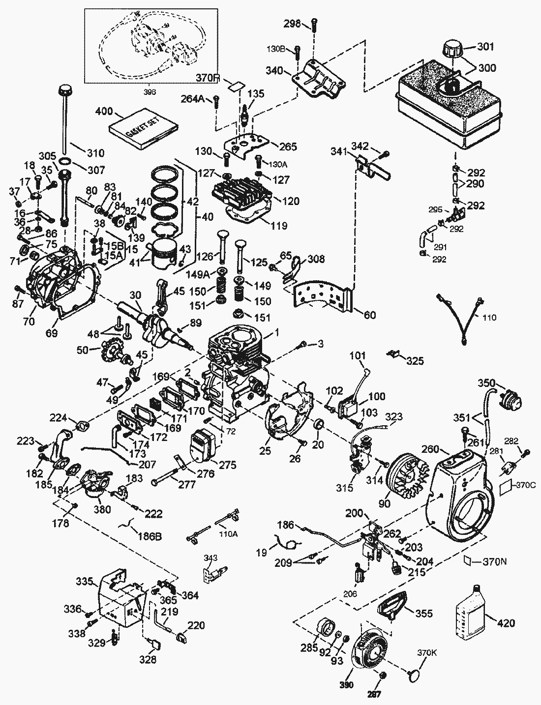 Ersatzteillisten für Toro Roth / TORO Motor Tecumseh (Modell ...